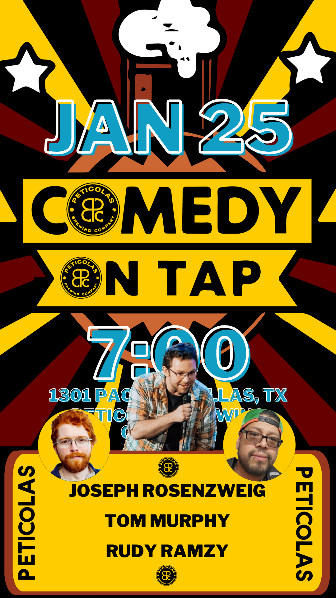 COMEDY ON TAP TOUR – JOSEPH ROSENZWEIG